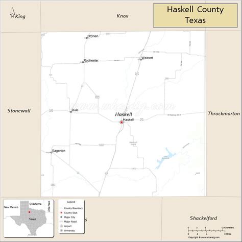 Haskell County Map Texas Usa Check Where Is Located Major Cities And Towns County Facts