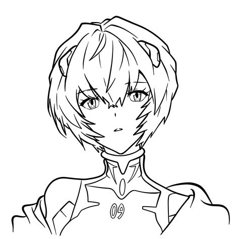 How To Draw Rei Ayanamis Face Evangelion Drawing Tutorial