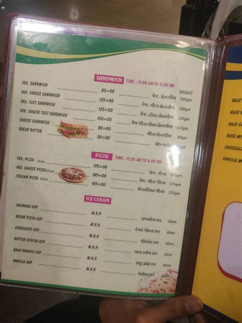 Menu At Satkar Restaurant Surat F 325
