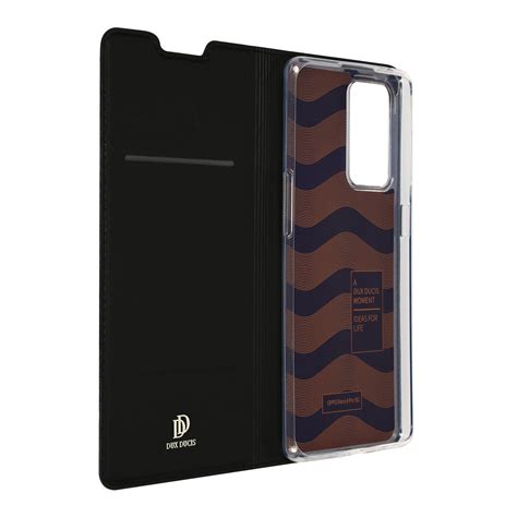 Etui Oppo Reno Pro Card Case Z Funkcj Podstawki Satynowe Wyko Czenie Czarne Dux Ducis