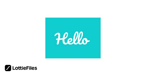 Free Hello Lottie Animation By Yardho Lottiefiles