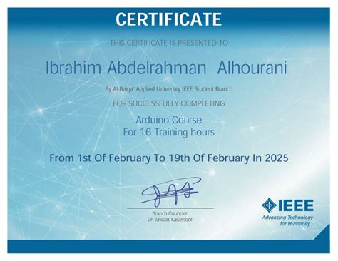 Arduino Techskills Learningjourney Certification Professionalgrowth Ibrahim Alhourani