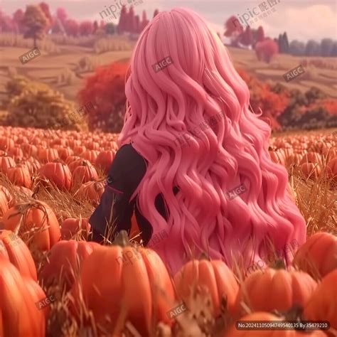 Ai创作图丰收节效果展示 3d秋 Poly风格 3d卡通女孩 自然与丰收女神 三维卡通人物动画 小人国生产玉米 玉米爆炸头 3d立体插画风格 Vf南瓜 农活农民秋收收获季节 稻草人南瓜头 南瓜