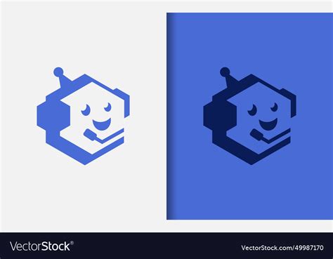 Simple Minimalist Robot Using Headphone Royalty Free Vector