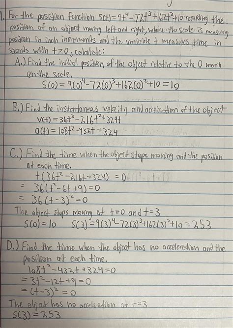 Help [calculus Motion Application] How Do I Do Part F R Homeworkhelp