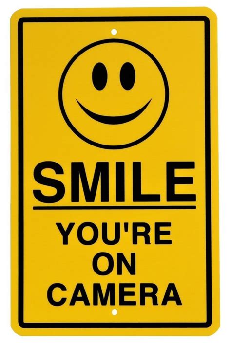 Printable Smile You Re On Camera Sign Printable Word Searches