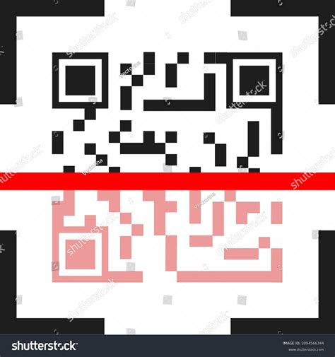 Scan Qr Code Data Authentication Scanning Stock Vector Royalty Free 2094566344 Shutterstock