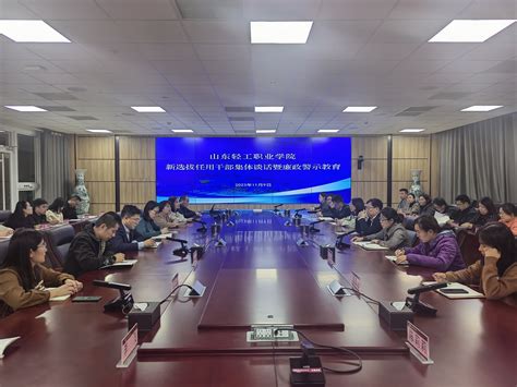 学校召开2023年新选拔任用科级干部任前集体谈话暨廉政警示教育 党委组织统战部 人力资源管理处