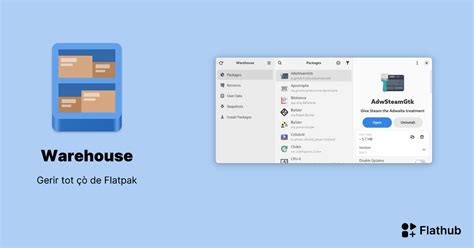 Installar Warehouse Sus Linux Flathub