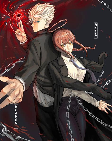 Gojo And Makima Jujutsu X Chainsaw Rjujutsukaisen
