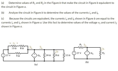 solved determine values of r1 and rz in the figure that make the