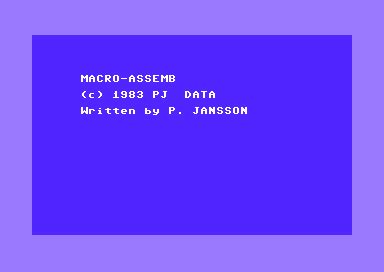 CSDb Macro Assembler 1983