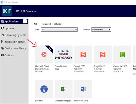 Accessing Cherwell Service Management Bcit