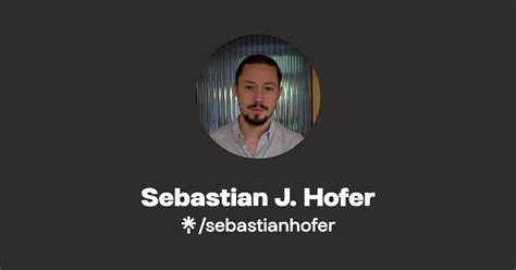 Sebastian J Hofer Twitter Linktree