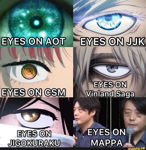 EYES ON AOT EYES ON JJK EYES ON EYES ON CSM Vinland Saga EYES ON EVES