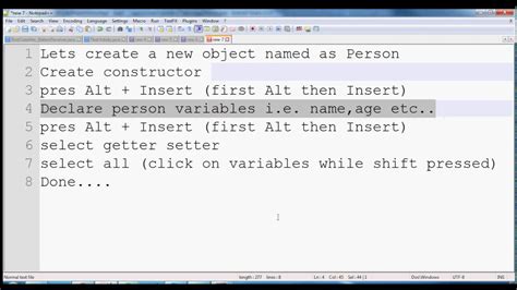 How To Generate Getter Setter In Android Studio In Windows Youtube