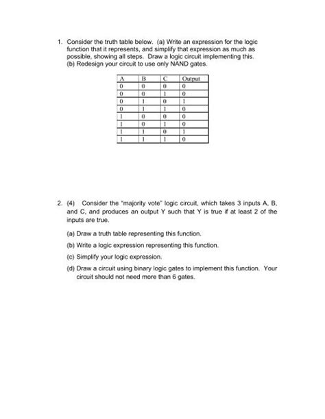 How To Draw Logic Circuit From Truth Table Wiring Way