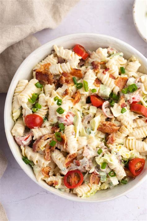 Blt Pasta Salad Easy Recipe Insanely Good