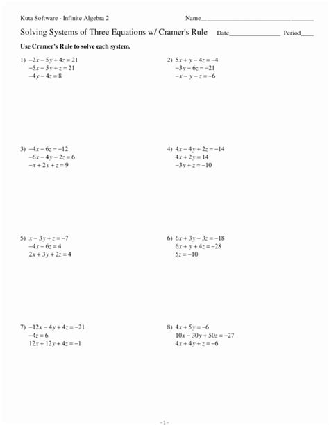 50 Matrices Word Problems Worksheet