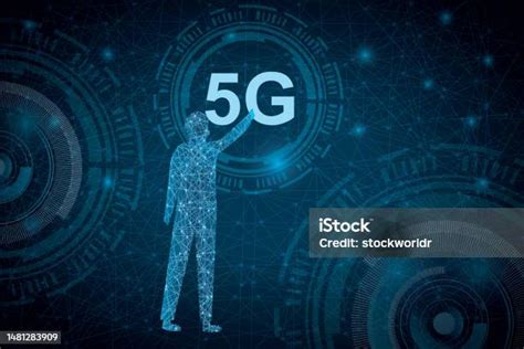 5g New Wireless Internet Wifi Connection Big Data Binary Code Flow