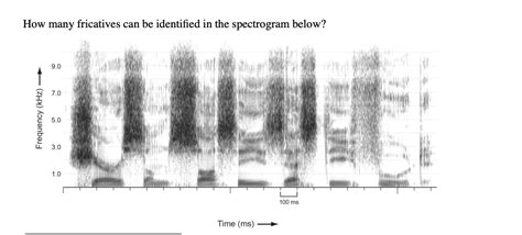 Solved How Many Fricatives Can Be Identified In The