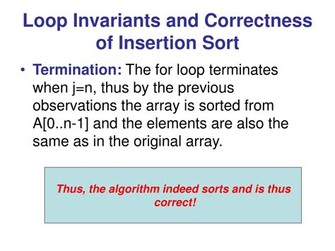 Ppt Analysis Of Insertion Sort Algorithm In Ram Model Powerpoint