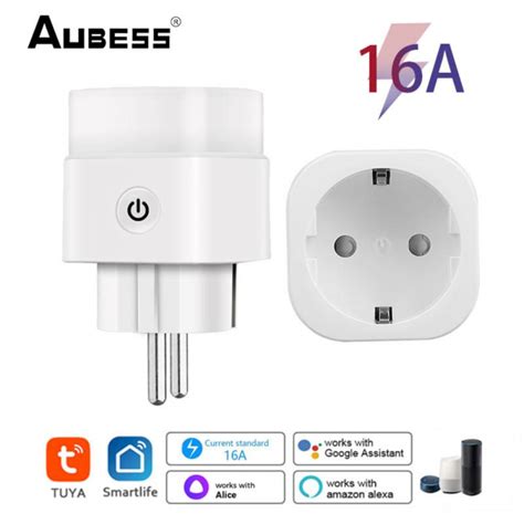 Wifi Smart Plug 16a 20a Eu Socket Voice Control Po Vicedeal