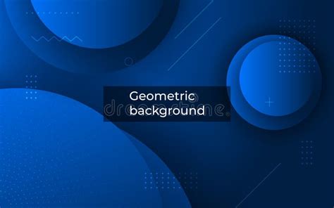 Minimal Abstract Blue Circle Color Shape Overlap Layers Geometric Dynamic Background Stock