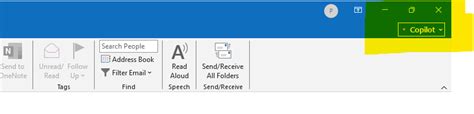 How To Remove Copilot Dropdown On Outlook Classic 2019 Microsoft Qanda