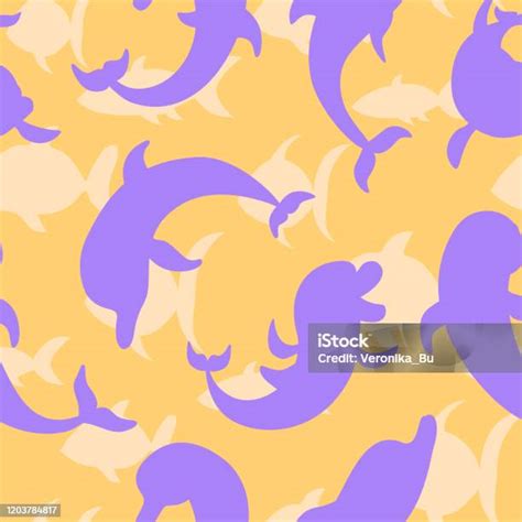 물고기와 돌고래와 바다 패턴입니다 인쇄 디자인을위한 벡터 원활한 패턴 고래에 대한 스톡 벡터 아트 및 기타 이미지 고래