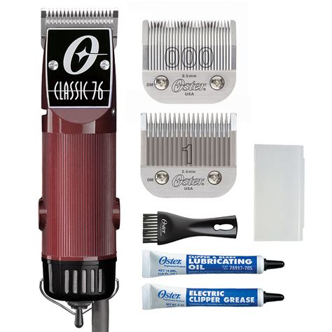 Oster Classic 76 Hair Clippers For Barbers Burgundy Corded Clipper