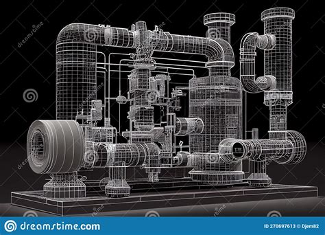 Pipeline Construction Created With Generative Ai Stock Illustration Illustration Of Equipment