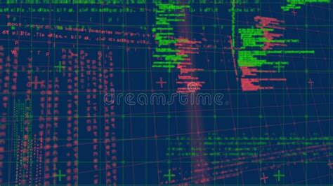 Animation Of Data Processing Over Grid On Blue Background Stock Video Video Of Data Digital