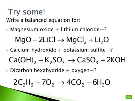 Chemical Equations And Reactions Ppt Download
