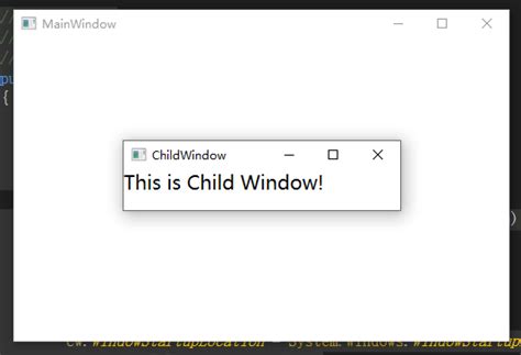 C Wpf 子窗口显示在父窗口中间 羽小兮 博客园