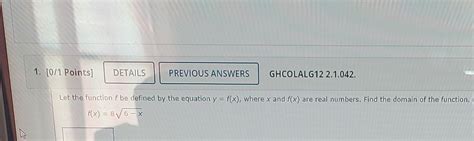 Solved Let The Function F Be Defined By The Equation Y F X Chegg Com