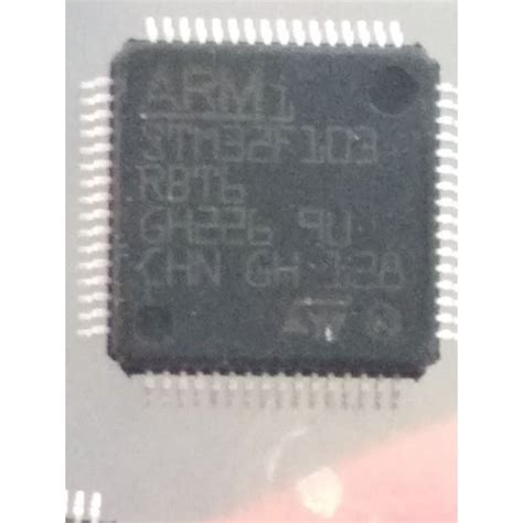 Jual Stm32f103rbt6 Stm32f103 Lqfp64 32bit Arm Cortex M3 Mcu Au00