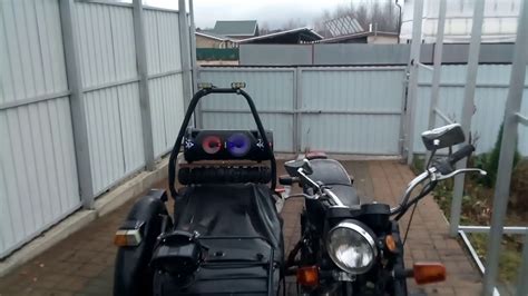 Музыка(акустика) на мотоцикл Днепр МТ11 - YouTube