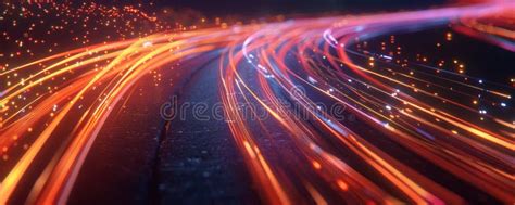 High Speed Data Flow Illuminating The Information Highway Stock