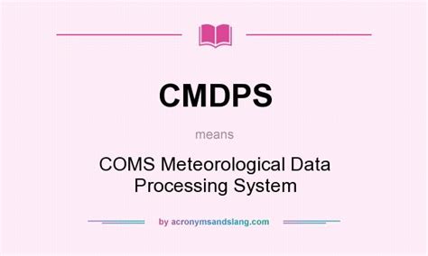 What Does Cmdps Mean Definition Of Cmdps Cmdps Stands For Coms