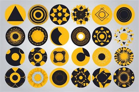 Premium Photo Circle Collection Set Of Design Different Circle Geometry Design