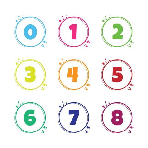 Bubble Numbers Vector Art Icons And Graphics For Free Download