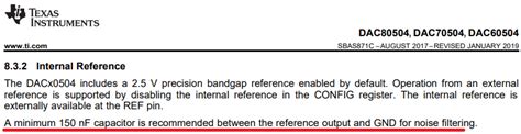 DAC SLAA Adding Capcitor To Vref Data Converters Forum Data Converters TI E E
