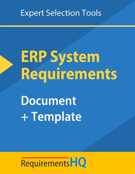 Erp System Requirements Document And Template Biz1content