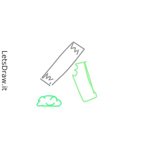 How To Draw Stick Of Gum W Mcj Itf Png LetsDrawIt