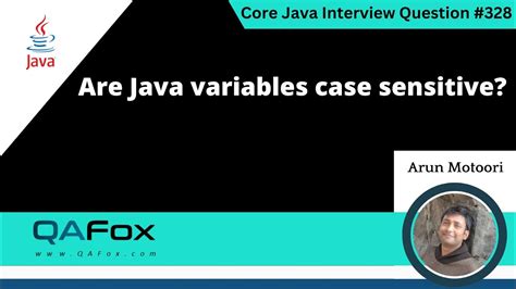 Are Java Variables Case Sensitive Core Java Interview Question 328 Youtube