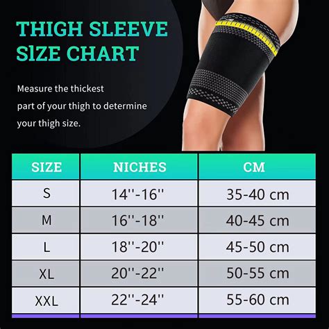 Buy Abyon Thigh Compression Sleeves Pair Hamstring Compression
