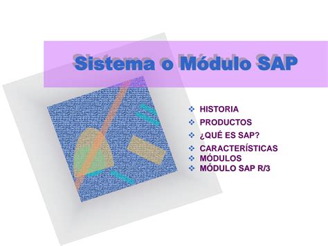 Modulos De Sap Módulos Sap Área De Control De Gestión Co Qué