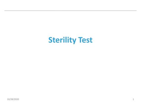 Sterility Tests Pptx