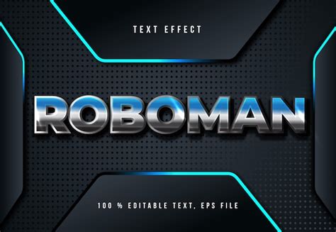 Premium Vector Editabletext Effect Roboman